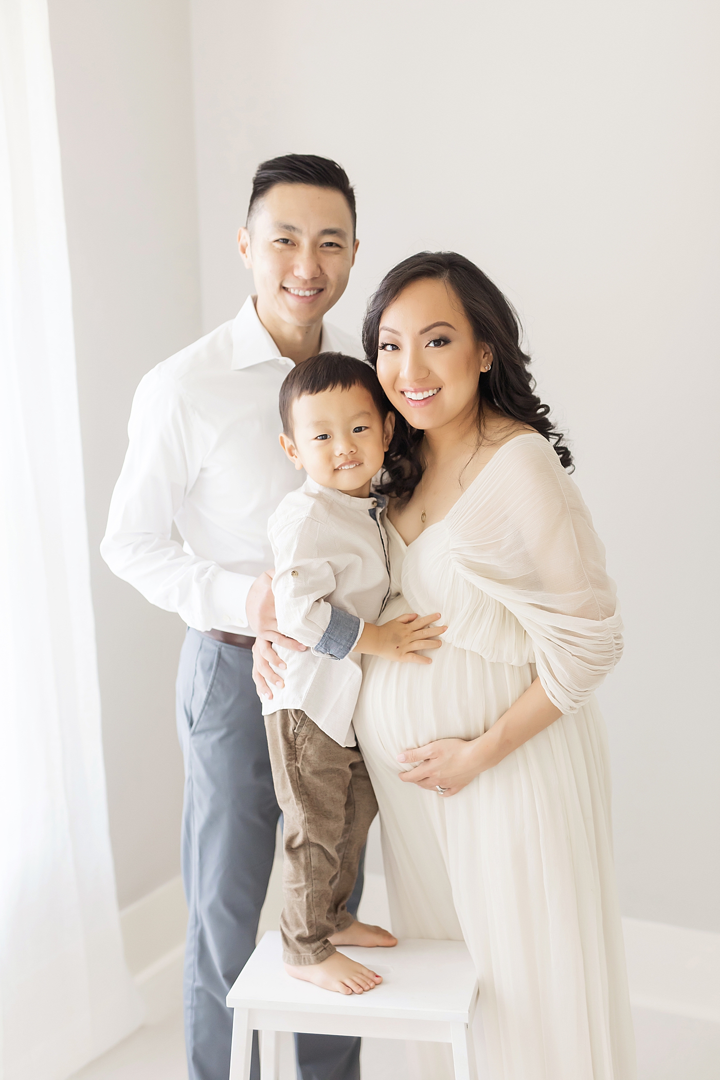 Studio Maternity Session in The Heights | Heights Photographer