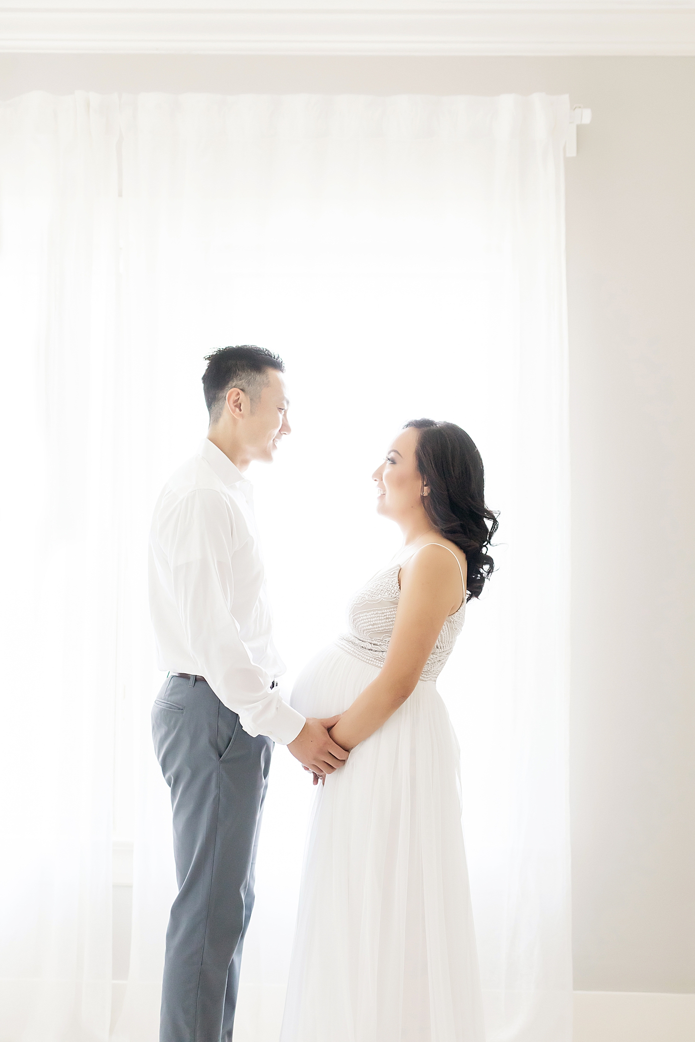 Studio Maternity Session in The Heights | Heights Photographer